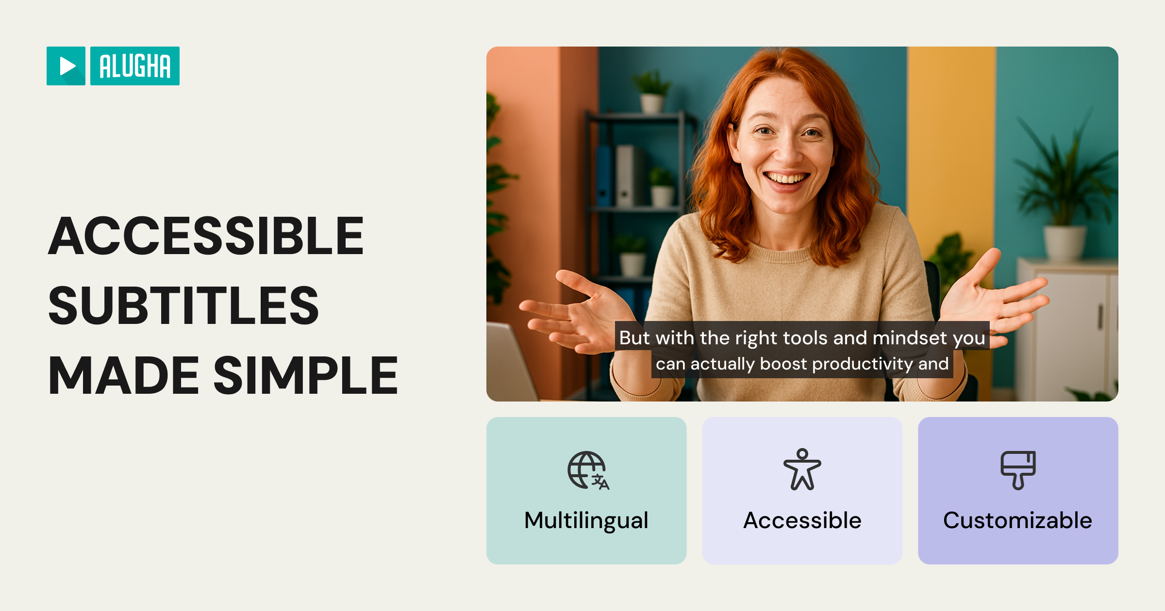 Accessible subtitles – alugha